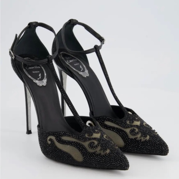 Rene Caovilla | Shoes | Ren Caovilla Heels Ladies 15 Dorsay Jeweled ...